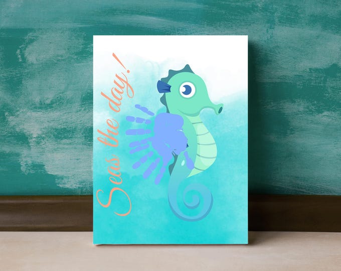 Handprint Fish Craft, Printable Summer Handprint Art, End of School ...