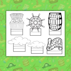 Pirate Kids Diorama Craft Activity, Printable Pirate Activity for Kids ...