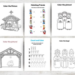 Nativity Christmas Activity Pack, Nativity Kids Games, Nativity ...