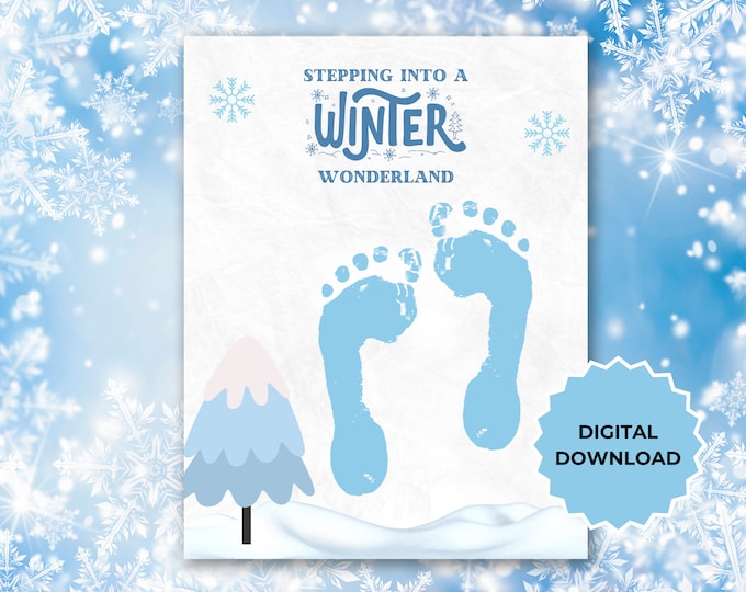 Winter Handprint Craft Bundle Printables-snow Season Fingerprint Kids ...