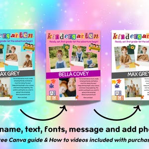 Kindergarten Yearbook Ad Template, Kindergarten Graduation Full Page ...