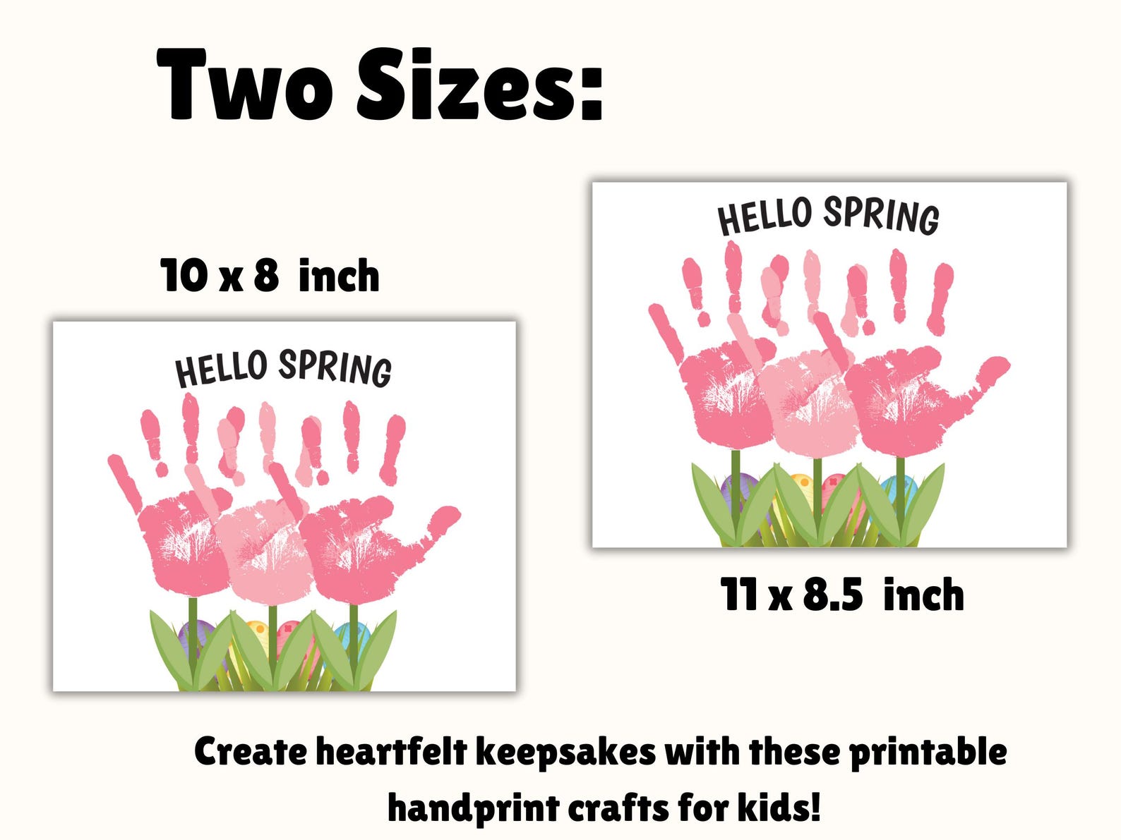 Spring Handprint Art Craft for Kids, Flower Keepsake Activity - Etsy
