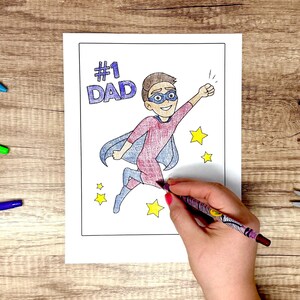 Printable Fathers Day Craft Kit, DIY Fathers Day Activities for Kids ...