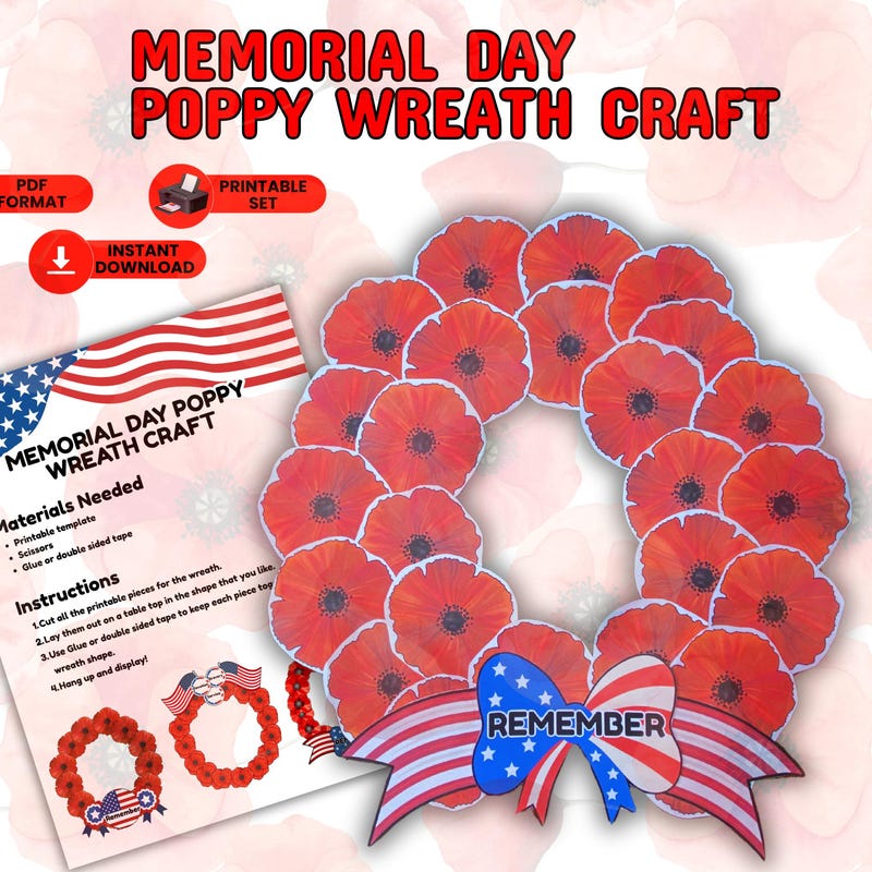 Poppy Wreath Rememberance - Etsy Australia