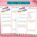 Printable Happy Birthday Time Capsules Set, Birthday Editable Time ...