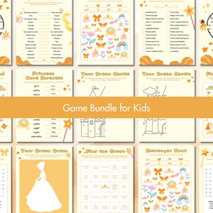 Princess Birthday Party Games, Printable Birthday Games for Girls ...