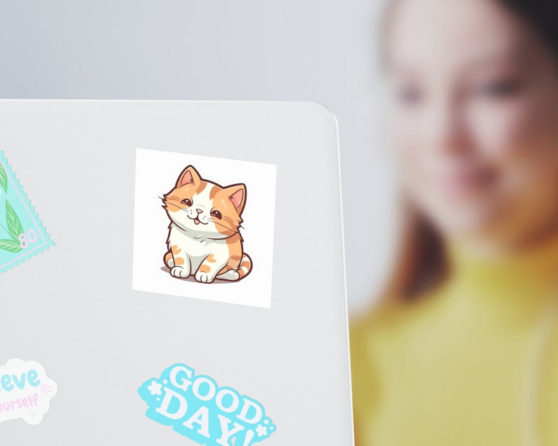 Cute cat clipart digital stickers png bundle kawaai cat - Etsy México