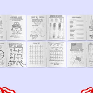 Memorial Day Activity Booklet for Kids, Printable Memorial Day Coloring ...