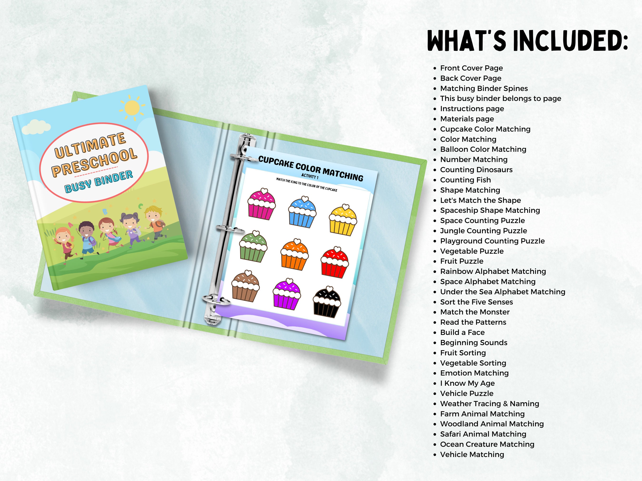 Preschool Busy Book Binder, 33 Learning Activities (PDF Printable) - Etsy