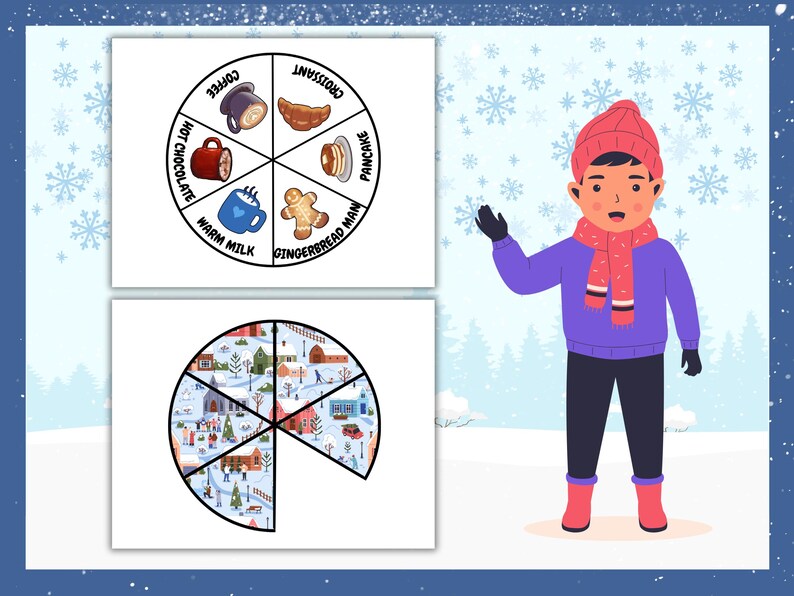 Winter Spinner Craft for Kids – Printable Christmas Activity & Fun DIY ...