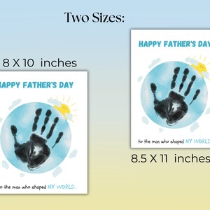 Father's Day Handprint Art Craft, Memory Art Keepsake for Dad, Best Dad ...