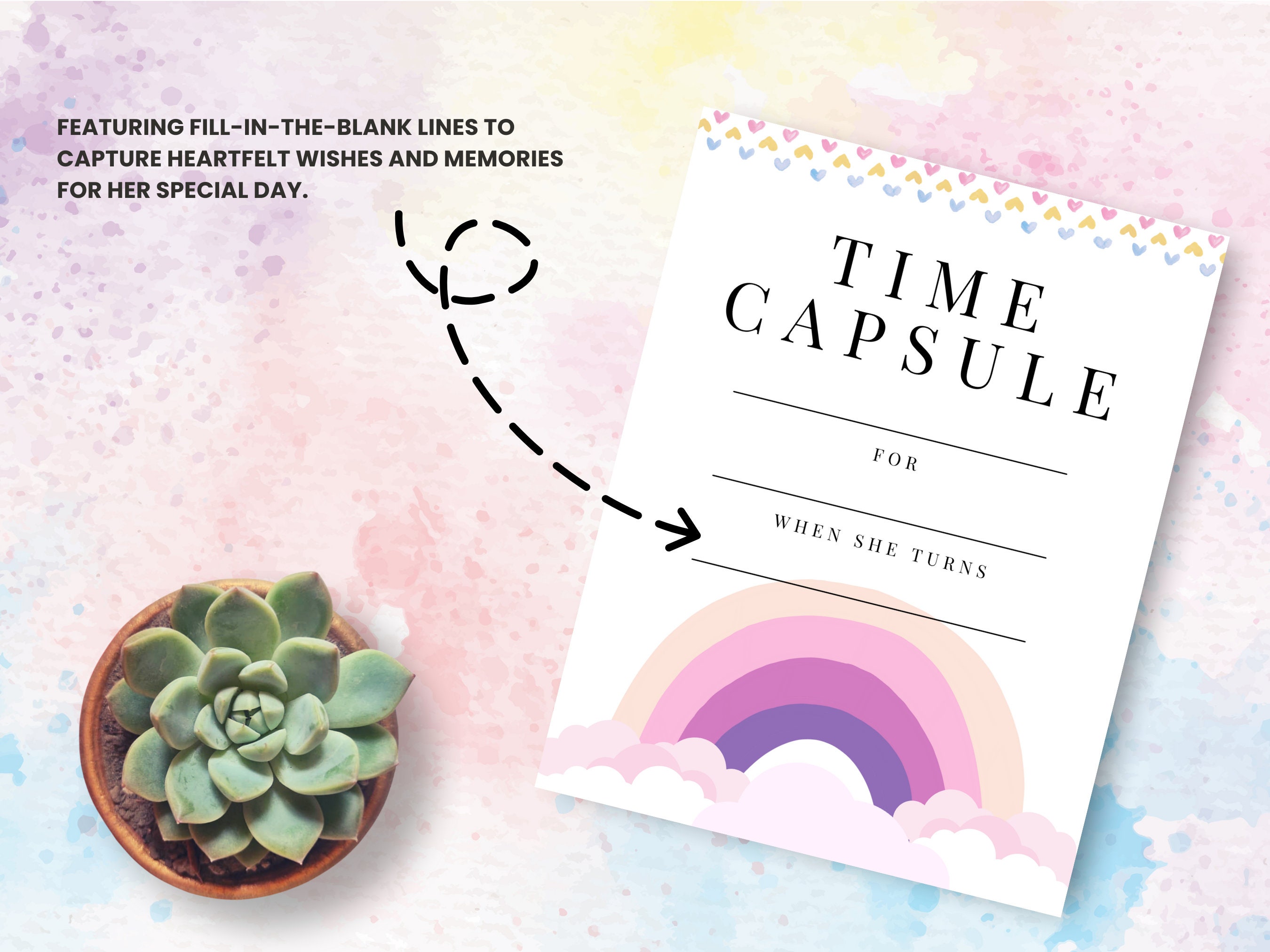 Time Capsules Printable, for When She Turns Time Capsule, Time Capsule ...