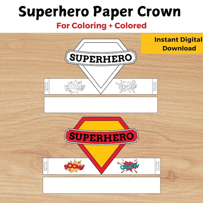 Superhero Crown - Etsy