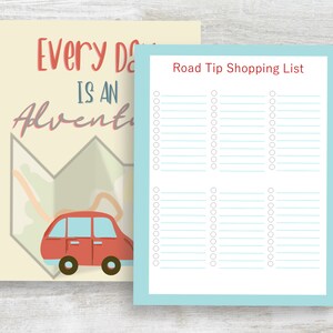 Road Trip Planner Printable, Packing Checklist, Journey Planner ...