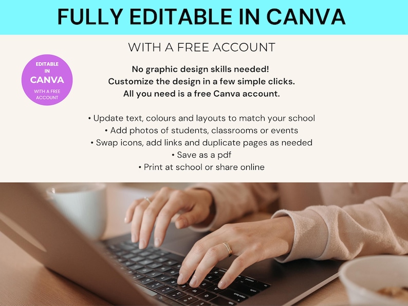 Full Yearbook Canva Template for Schools, Editable Senior Yearbook ...