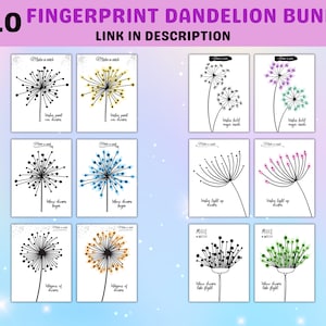 Dandelion Fingerprint DIY Craft for Kids, Wishes Handprint Craft ...