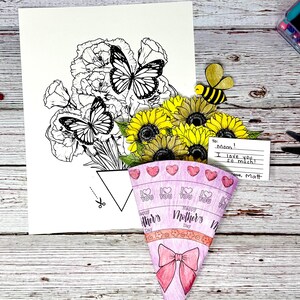 Mother's Day Build a Bouquet Craft Bundle, Printable Flower Crafts ...