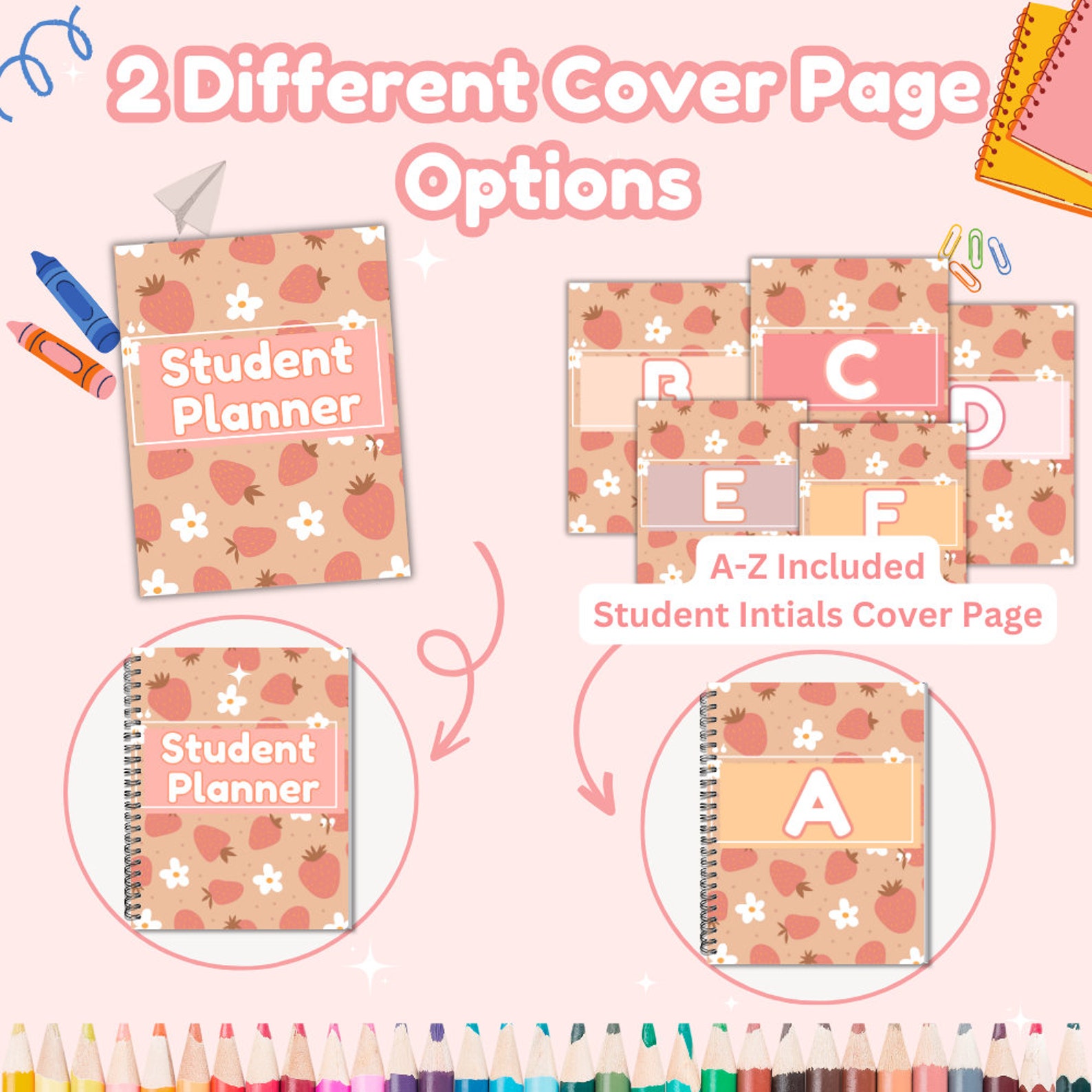 Student Planner for Young Kids, Student Notebook Binder, Reading List ...