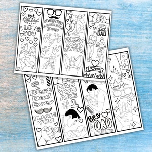 Father's Day Printable Bookmarks, Father's Day Crafts for Kids, Best ...