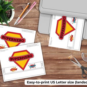 Superhero Paper Crown Template, Printable Paper Crown, Superhero Craft ...