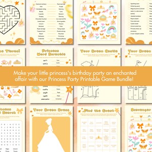 Princess Birthday Party Games, Printable Birthday Games for Girls ...
