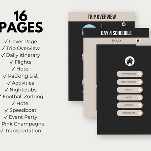 Stag Do Itinerary Template, Bachelor Party Planner Custom Editable ...