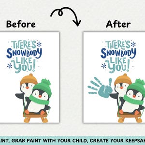 Christmas Handprint Art Bundle, Winter Handprint Craft, Christmas ...