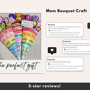 Mother's Day Build a Bouquet Kid Craft, Mother's Day Printable Craft ...