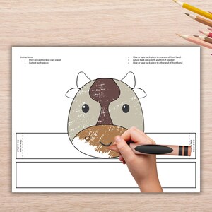 Horse Paper Hat Crown Craft, Horse Coloring Paper Crown Template, Wild ...