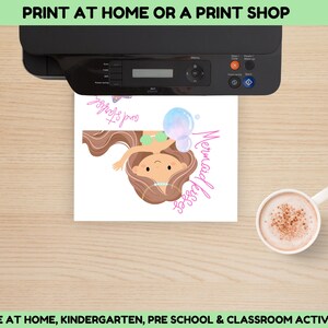 Mermaid Footprint Art, Mermaid Tail Handprint Craft, Under the Sea ...