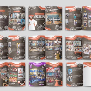 Middle School Yearbook Template, Printable Memory Book, Student ...