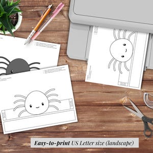 Spider Paper Crown Template, Halloween Printable Paper Crown, Halloween ...