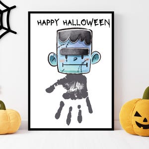 Halloween Handprint Art Bundle, Kids Halloween Activity, Printable ...