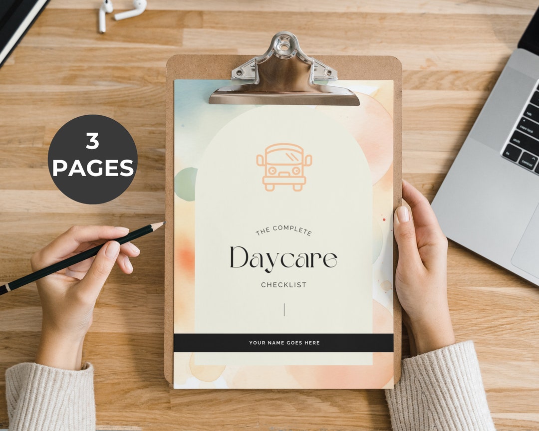 Daycare Editable Checklist, Printable Childcare Checklist, Daycare ...