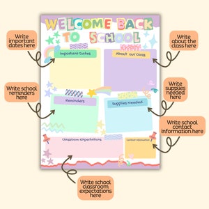 Back to School Newsletter Template, EDITABLE School Newsletter ...