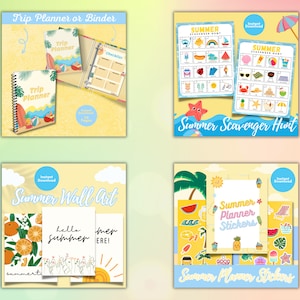 Ultimate Summer Printable Bundle, Summer Activities for Kids, Summer ...