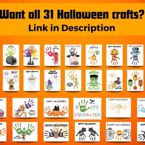 Scarecrow Handprint Art Craft, Printable Halloween Craft, Baby First ...