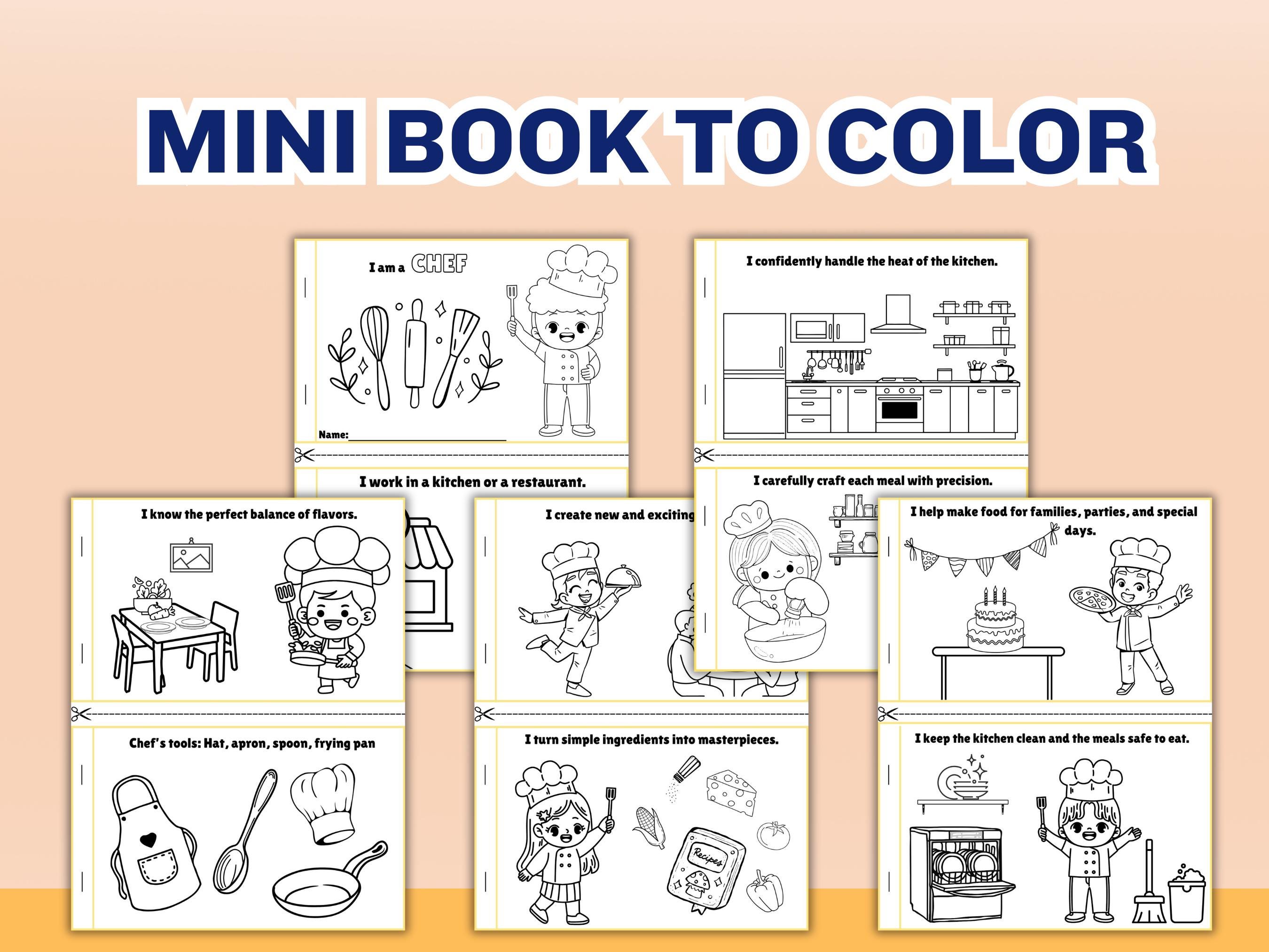 Little Chef Activity Kit, Printable Cooking Games, Kids Recipe Book ...