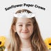Sunflower Paper Crown Template, Thanksgiving Autumn Party Coloring ...