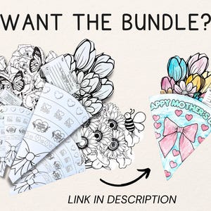 Printable Mother’s Day Flower Craft, Kids Butterfly Bouquet Cut & Paste ...