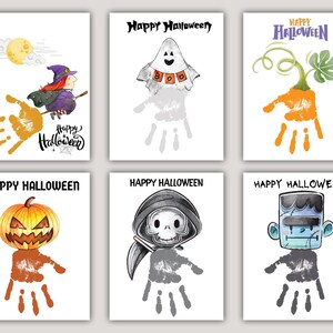 Halloween Handprint Art Bundle, Halloween Activities, Handprint Craft ...