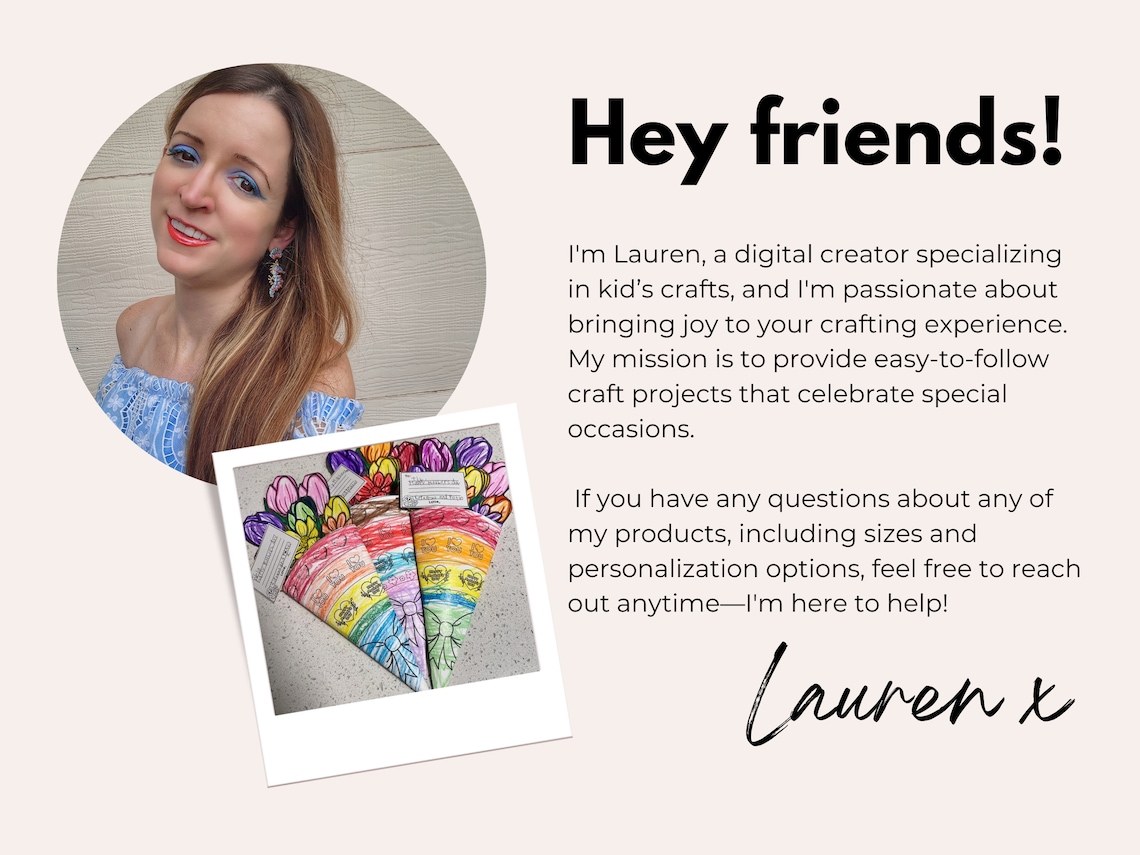 Mother's Day Build a Bouquet Craft, Mother's Day Printable Craft ...