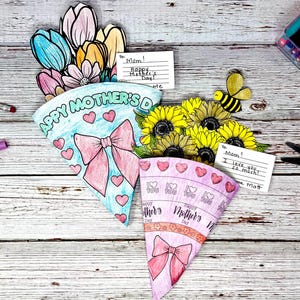 Mother's Day Build a Bouquet Craft Bundle, Printable Flower Crafts ...