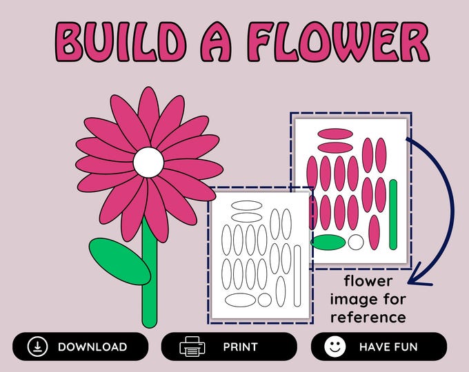 How to Grow a Flower Spring Kids Printable Craft Activity | Foldable ...