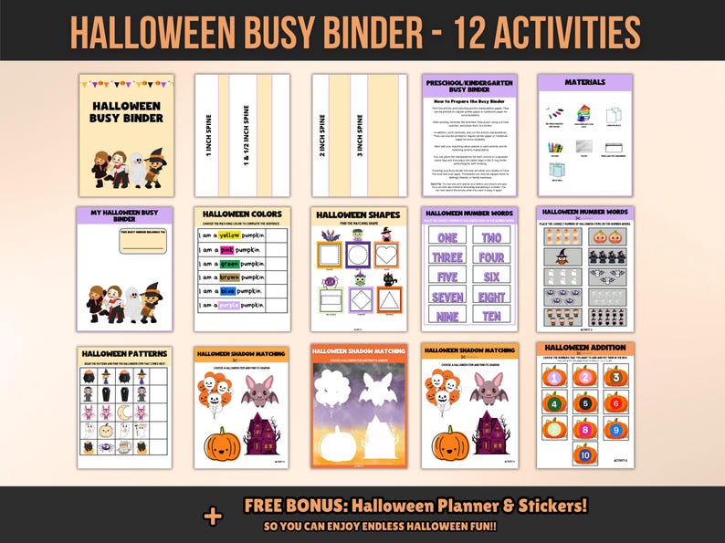 Ultimate Halloween Printable Bundle, Crafts and Activities, Scavenger ...