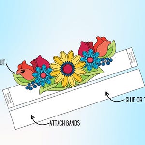 Flower Paper Crown Template, Printable Paper Crown, Fairy Craft ...