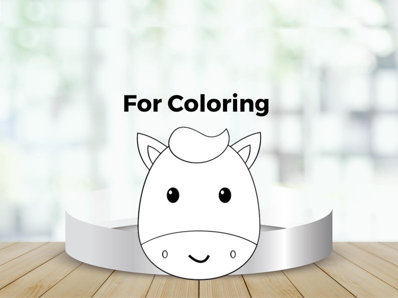 Horse Paper Hat Crown Craft, Horse Paper Crown Template, Wild West ...