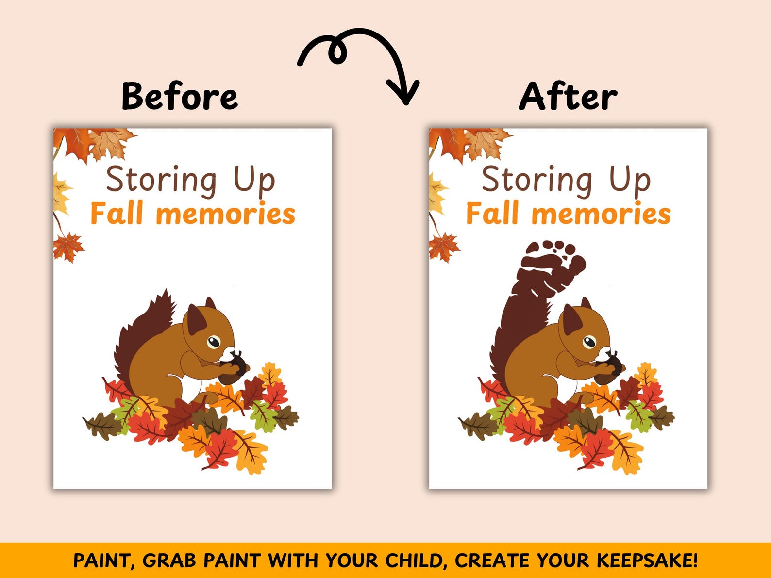 Fall Handprint Art Bundle for Kids, Autumn Handprint Toddler Craft ...
