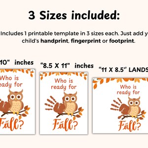 Owl Handprint Art Craft, Fall Handprint Craft, Autumn Craft, Animal ...