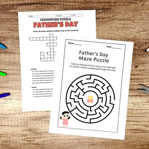 Father's Day Activities, Father's Day Games, Maze Game, Dad Jokes ...